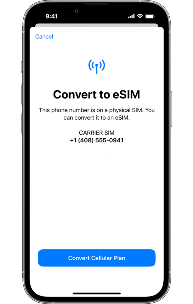 You can transfer a physical SIM or eSIM on your previous iPhone to an ...