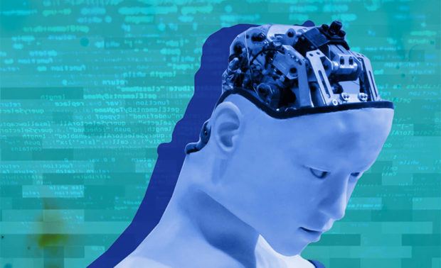 Timeline diagram of artificial intelligence history.